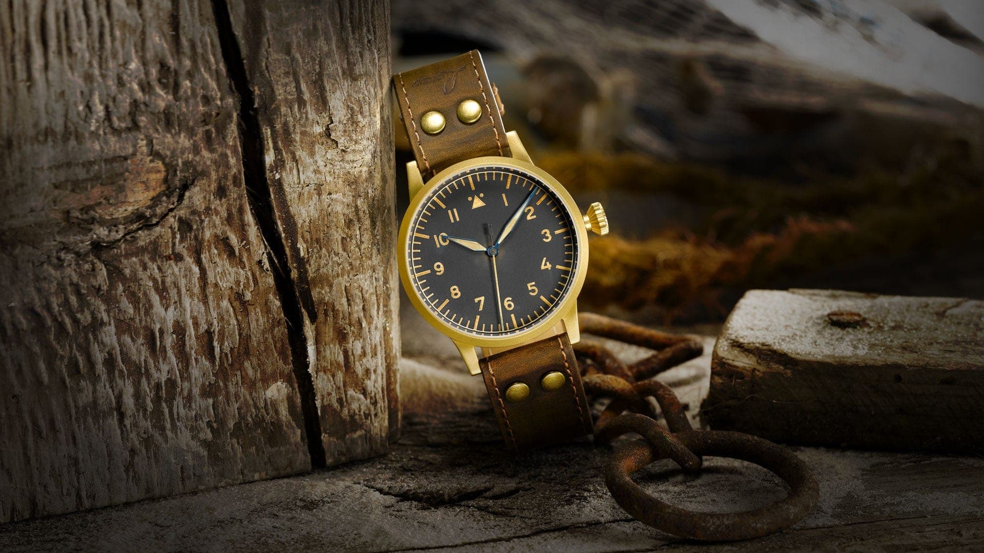 Fliegeruhr ORIGINAL von Laco Uhren | Modell Westerland Bronze